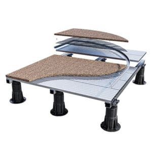 Non-Combustible Adjustable Paving Support Pedestal | RYNO Systems